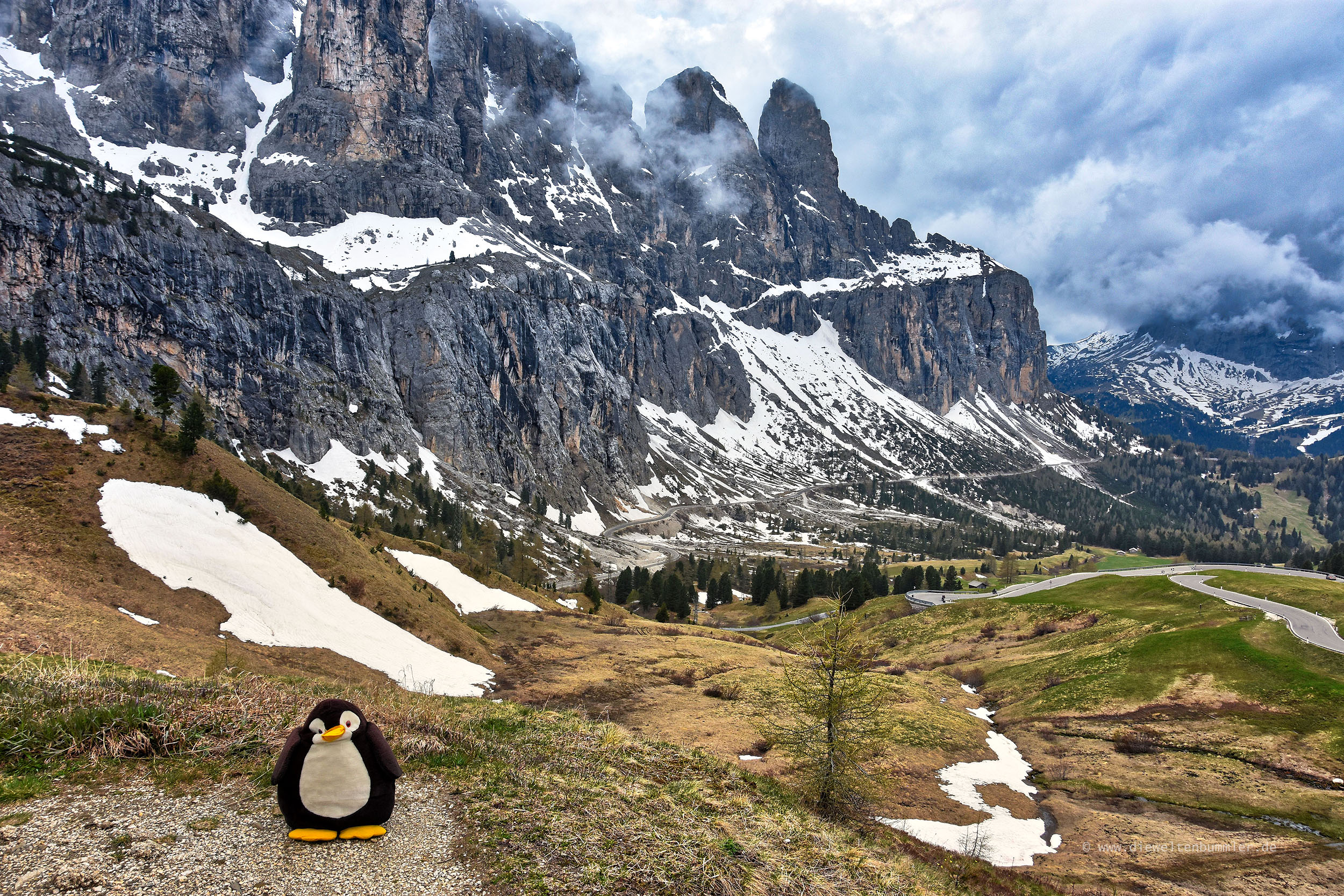 Grödner Joch - Wo ist der Pinguin?